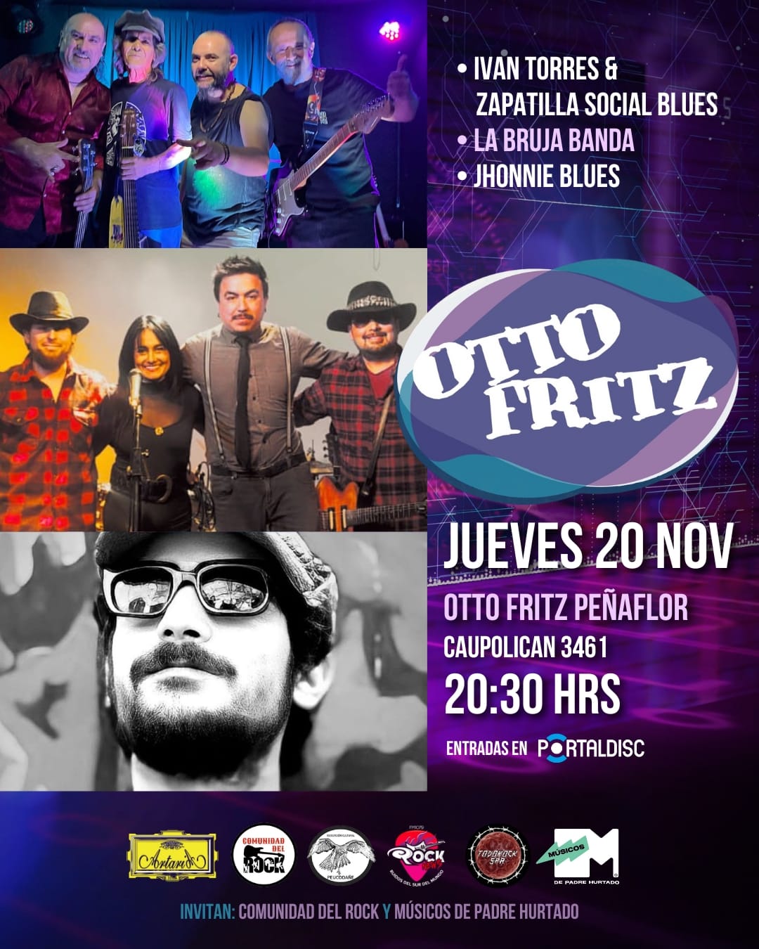 Peñaflor blues Otto Fritz venue 20 noviembre - BanDasChiLe.cl